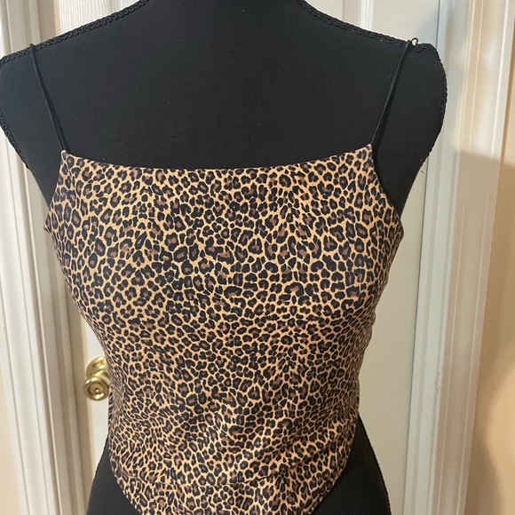 Tops | Cropped Cheetah Shirt | Poshmark